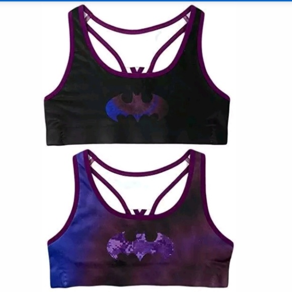 DC Comics | Other | 4x Dc Comics Batman Batgirl Sportsbra Bra Large ...